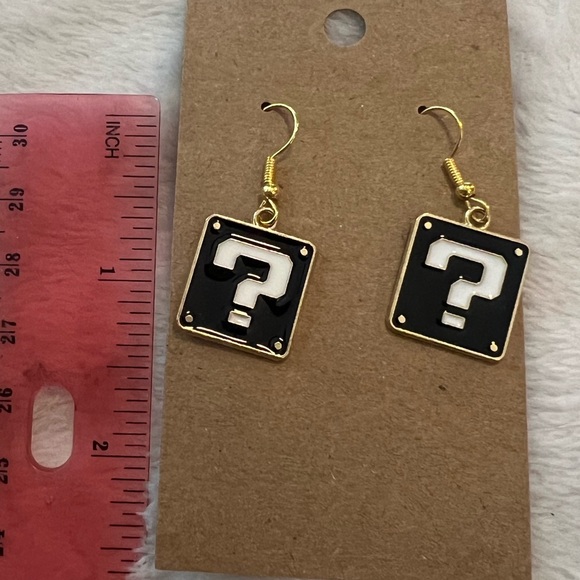 Jewelry | Video Game Question Mark Box Earrings | Poshmark